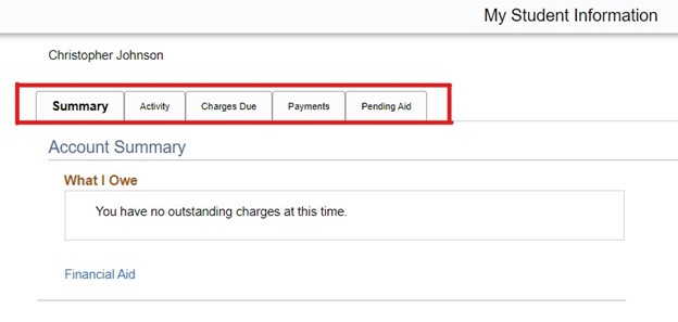 Access Your Financial Account Summary - IET Services at Virginia Western